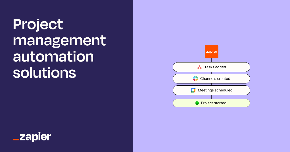 Project management automation solutions | Zapier